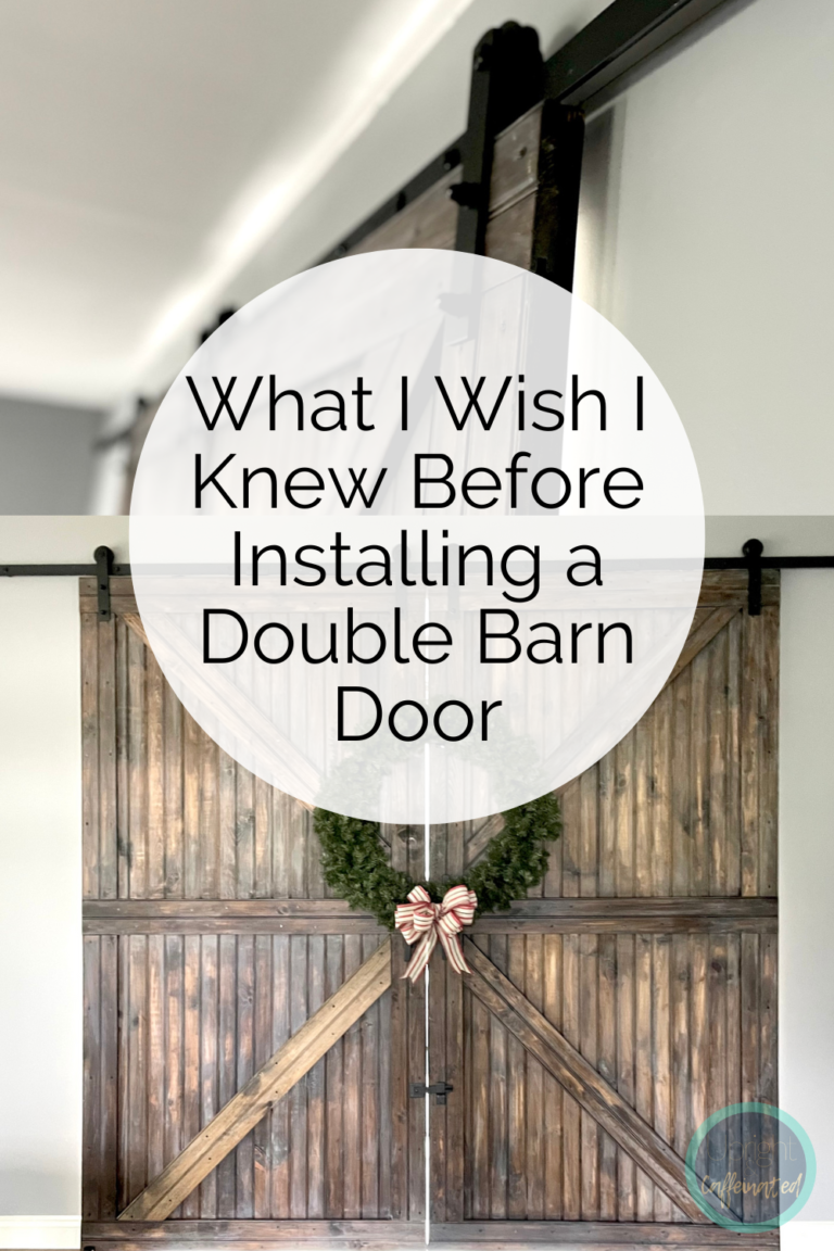 What I Wish I Knew Before Installing a Double Barn Door - Upright and ...